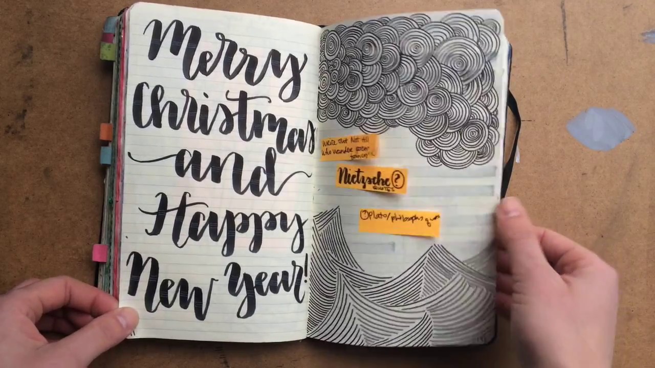 First Bullet Journal Flip Through - YouTube