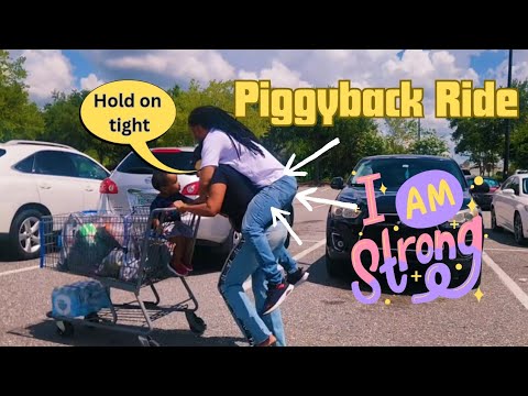 Piggyback Ride at Walmart|Lift & Carry Fitness Exercise - YouTube