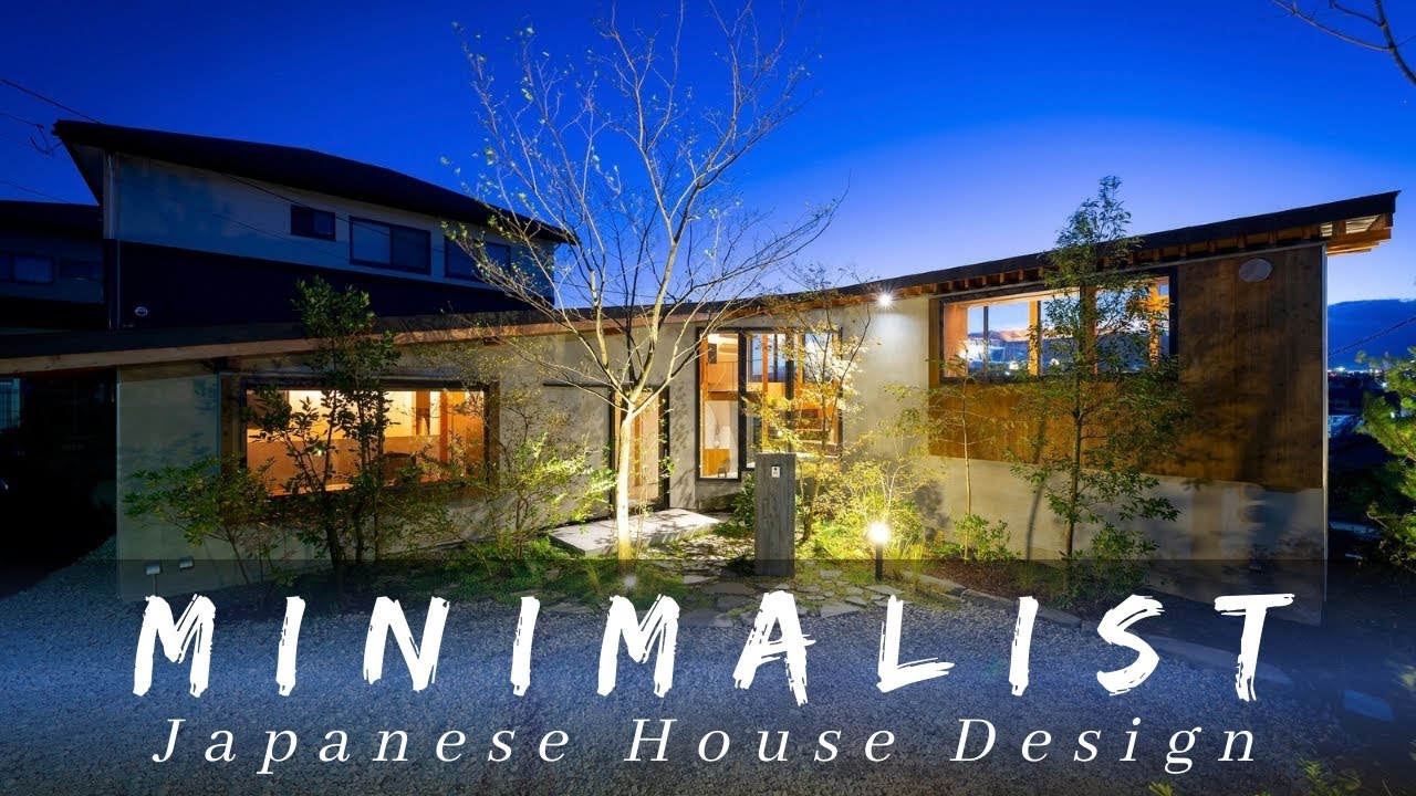 A One-Story Minimalist Japanese House Blending into a Sloping Landscape ...