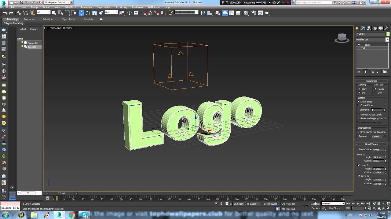 3ds max - Simple Text Intro - YouTube
