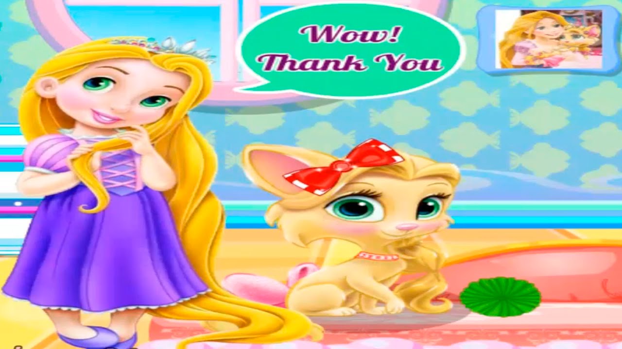 DISNEY PRINCESS | Baby Rapunzel Kitty Fun | English Episode | Princess ...