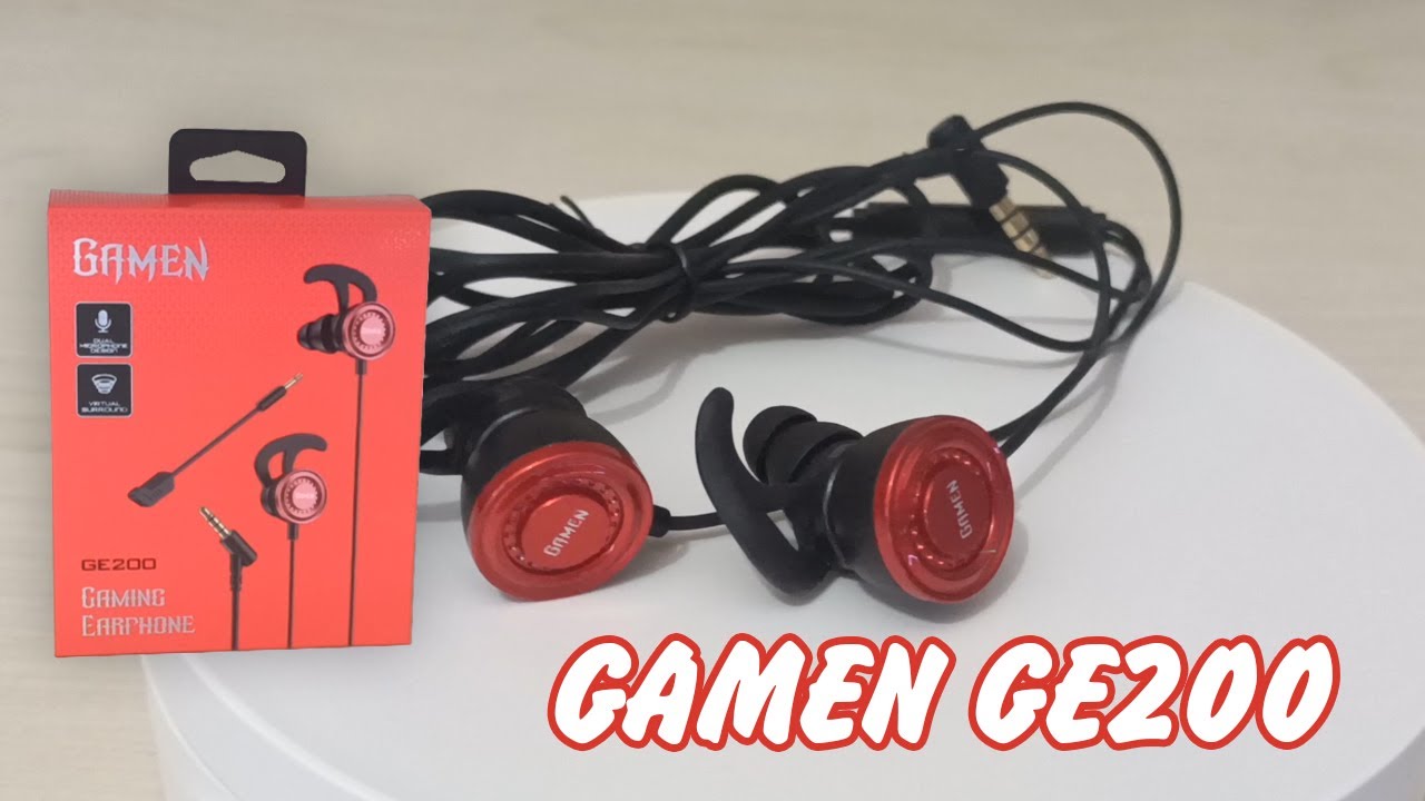GAMING EARPHONE GAMEN GE200 - YouTube