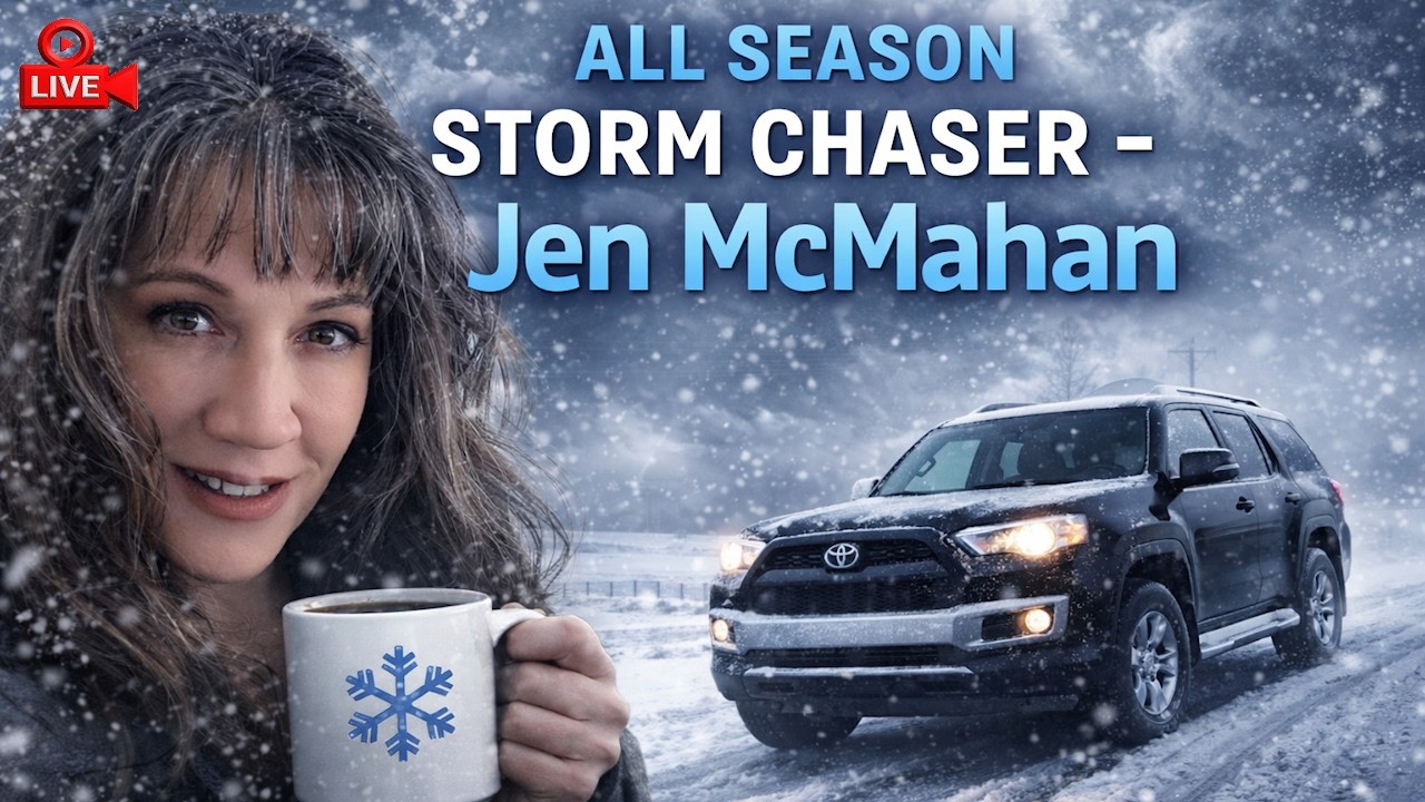 Snow Chasing Live with Jen- Erie, Pennsylvania 12/12/2024 #pawx #snow # ...