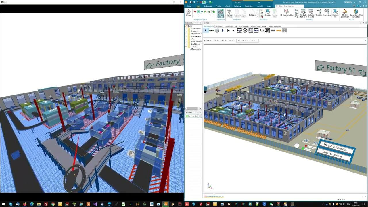 Tecnomatix Plant Simulation 2201 Bidirectional Virtual Reality ...