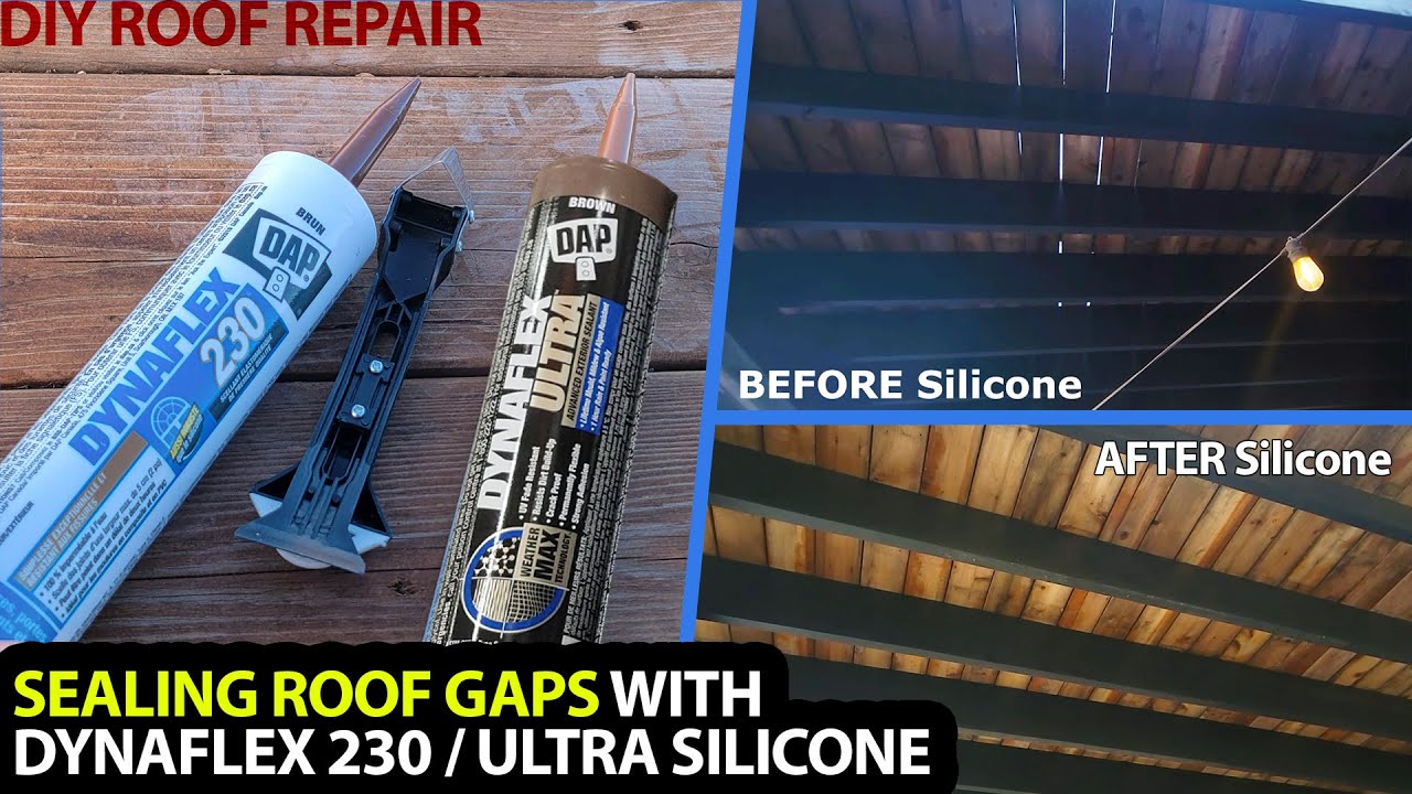 We're Fixing Wood Roof Gaps with Dynaflex 230 & Dynaflex Ultra Silicone ...