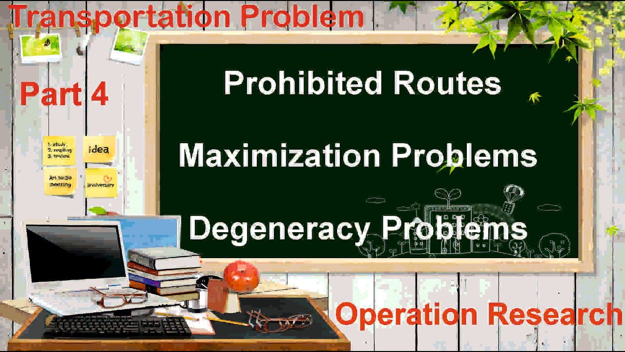Special Cases in Transportation Problems Part 4 |Prohibited Routes ...