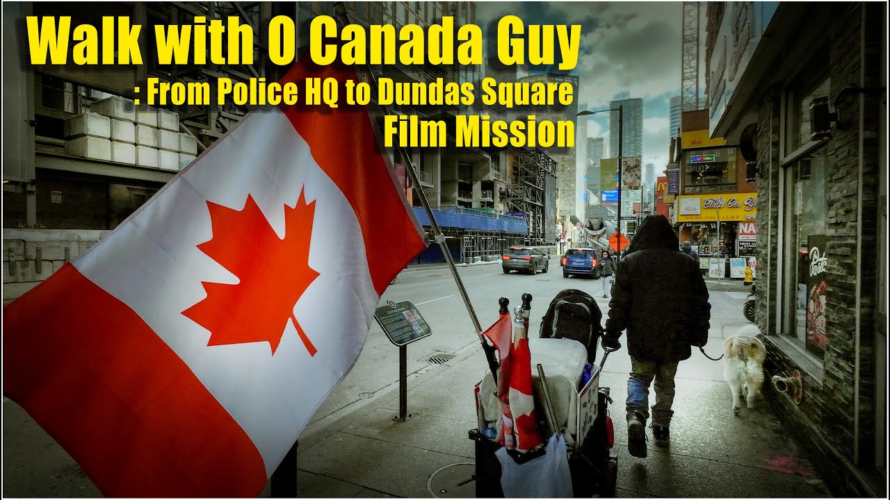 Walk with O Canada Guy: From Police HQ to Dundas Square - YouTube