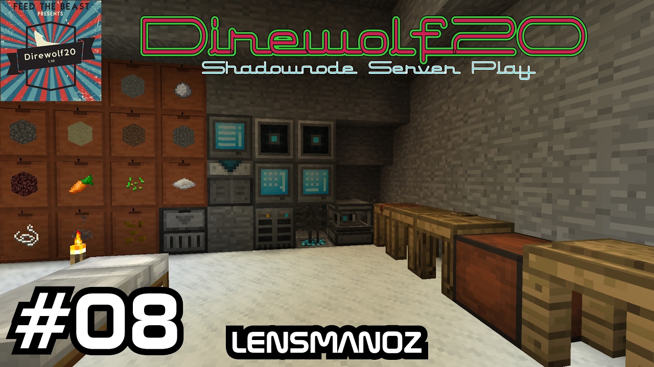 Minecraft 1.10.2 - Direwolf20 Pack - Ep 8 - Thanks for the gifts - YouTube