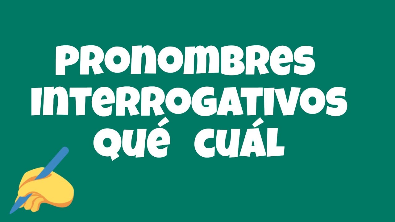 When to use #que #cual #cuales #Spanish - YouTube
