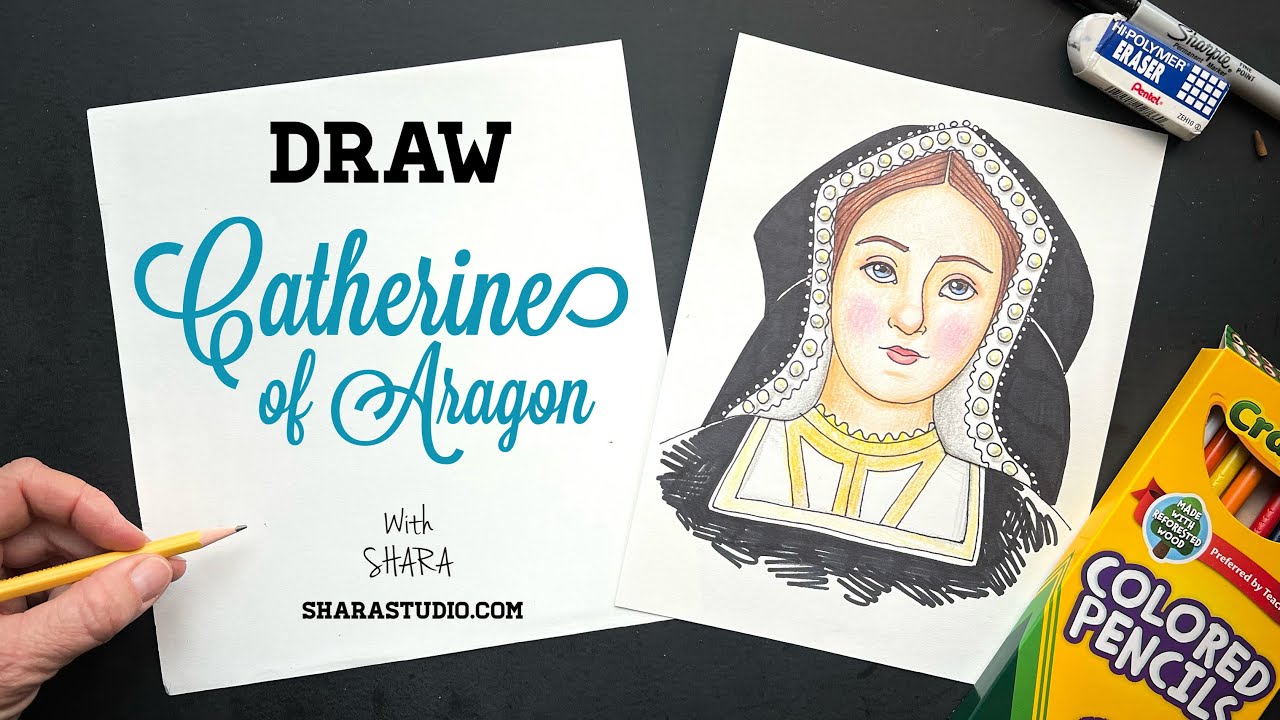 How to draw Katherine of Aragon - YouTube
