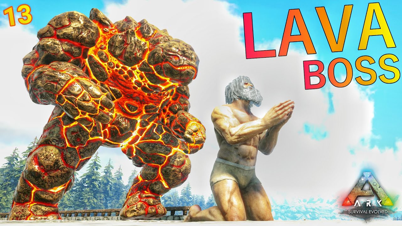 Impossible Boss Fight With Prime Lava Golem 🔥🔥 : ARK DOX Hard Mode ...