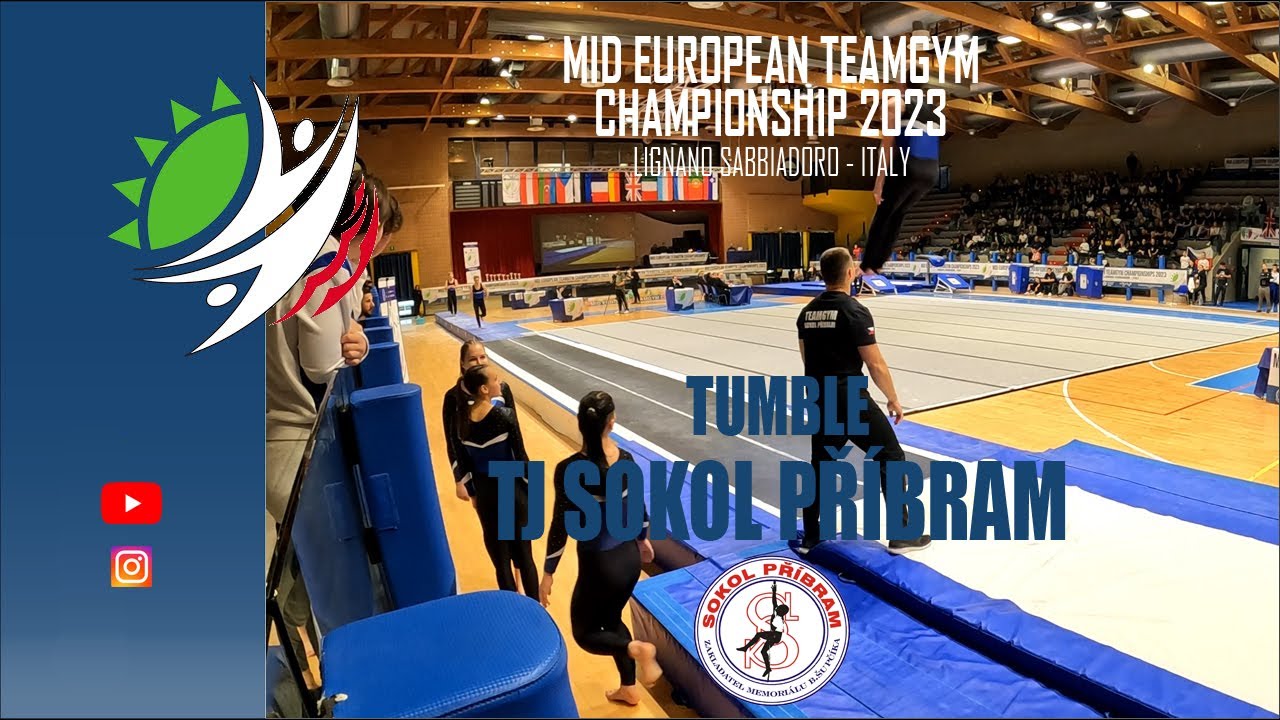 MID EUROPEAN TEAMGYM CHAMPIONSHIP 2023 │TJ Sokol Příbram │Tumble - YouTube