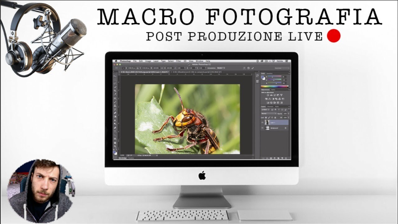 LIVE #1 🔴 Post Produzione MACRO FOTOGRAFIA - YouTube