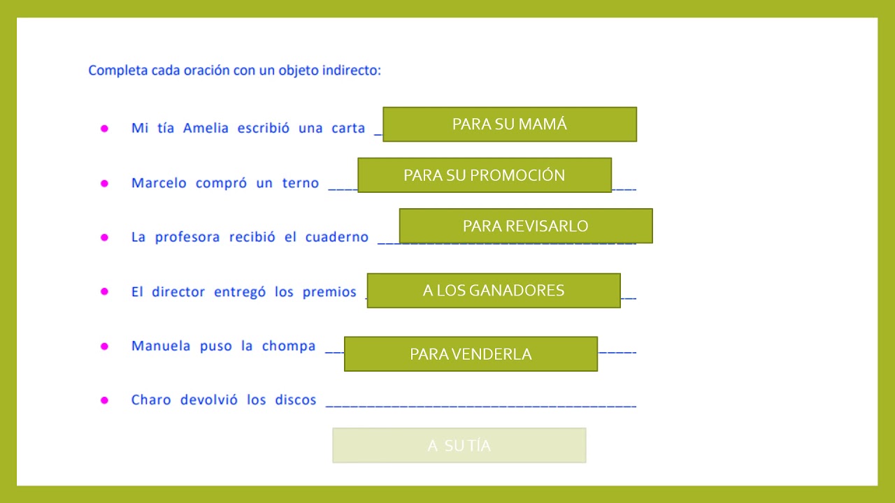 ESTRUCTURA DEL PREDICADO 5° - YouTube