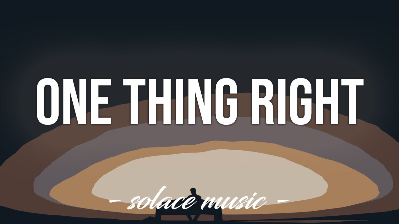 One Thing Right - Marshmello & Kane Brown (Lyrics) 🎵 - YouTube