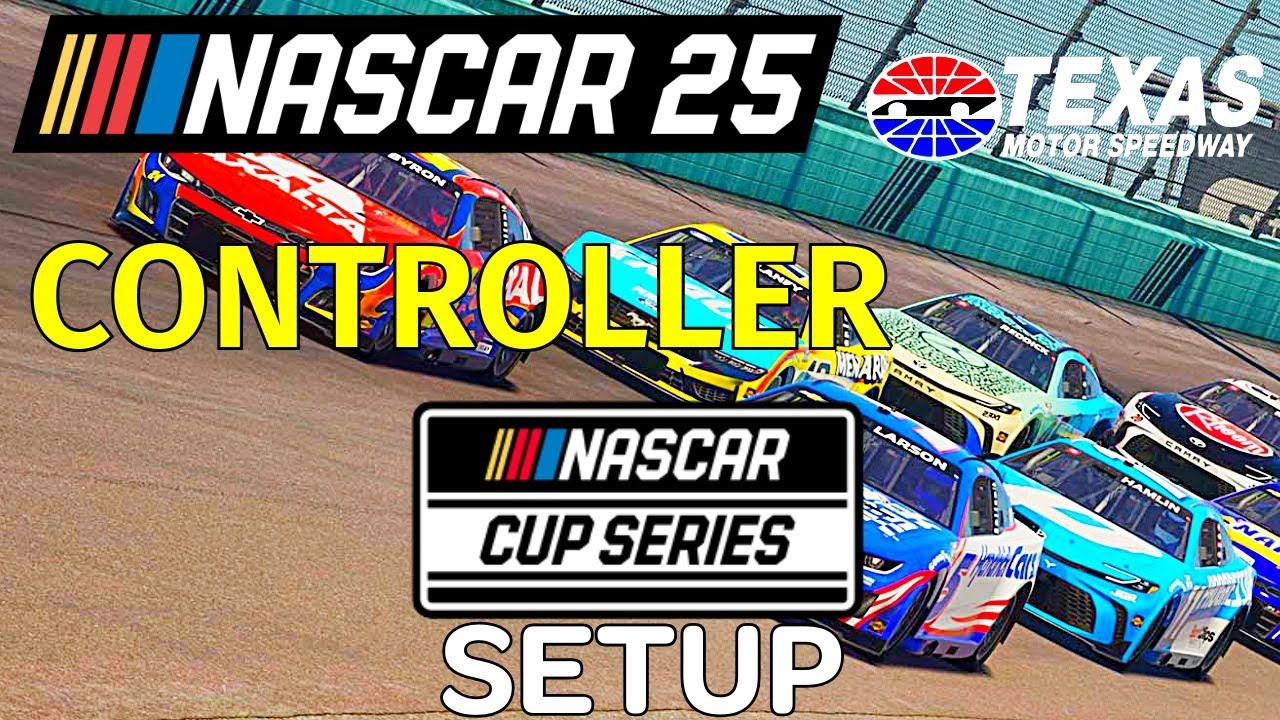 Texas custom setup {CONTROLLER} for Nascar Cup series Nascar 25 - YouTube