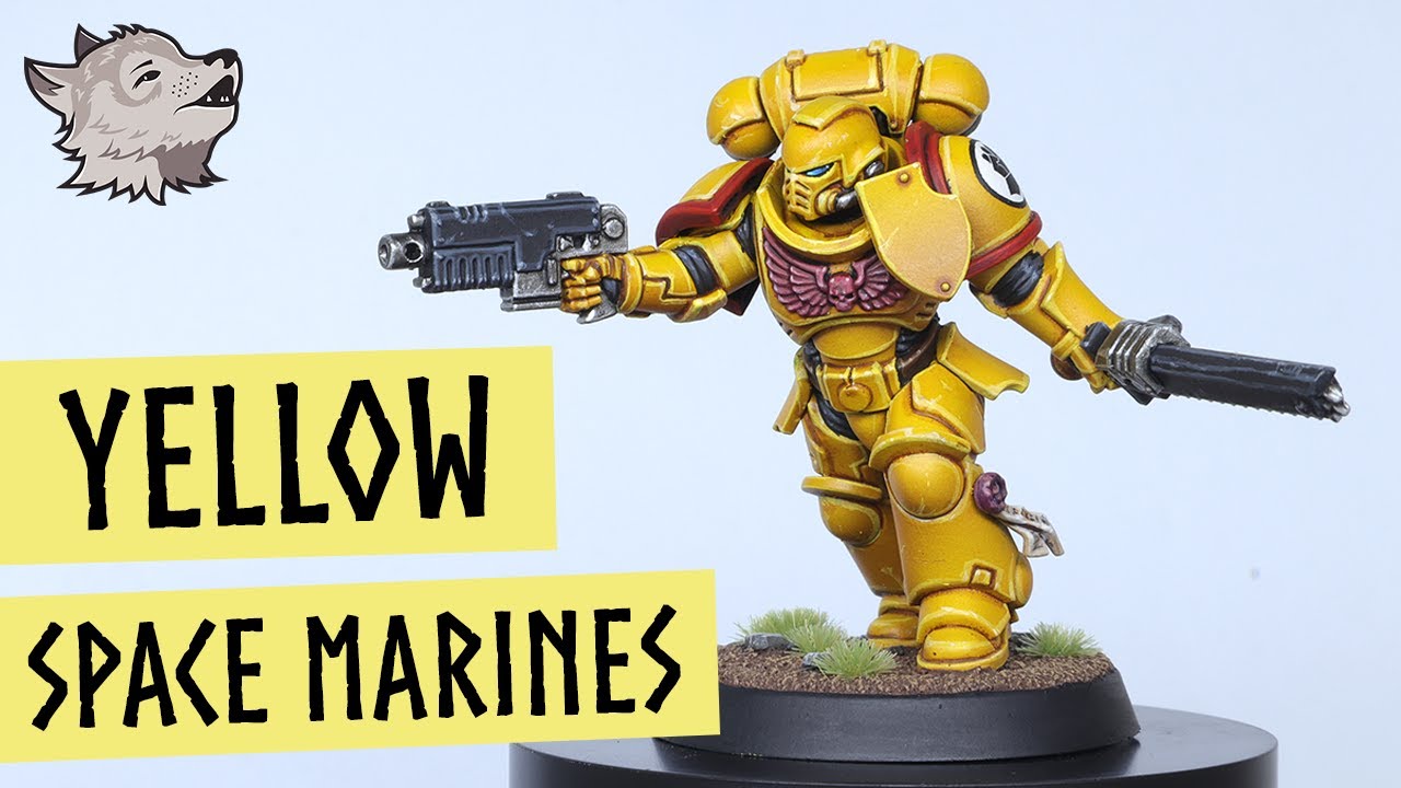 How I Paint YELLOW Space Marines | Warhammer 40k - YouTube