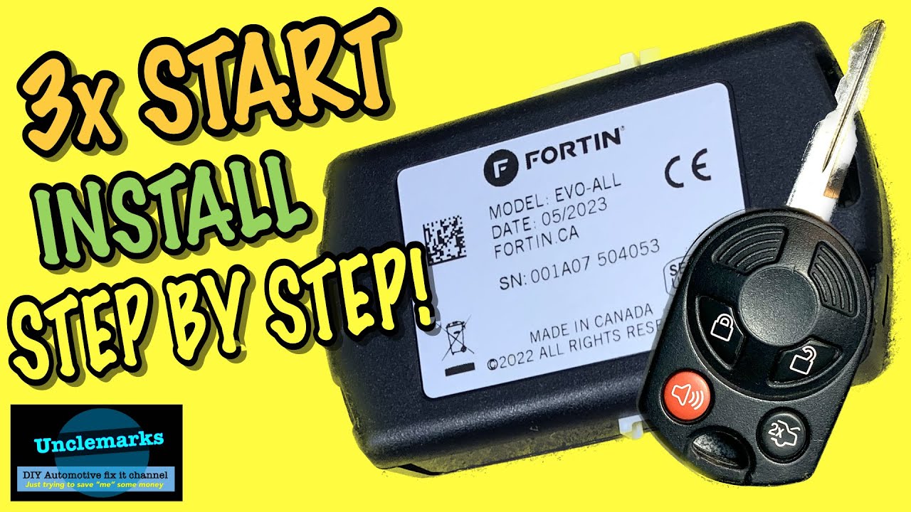 How to install Fortain 3x start remote start? Basic install & setup on ...
