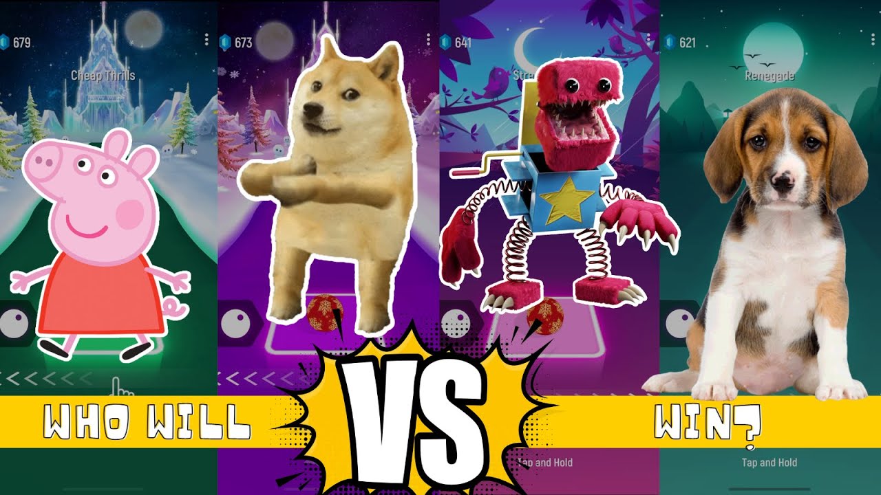 Peppa Pig vs Doge Dance vs Boxy Boo vs Cute Dog | HOP FUN GAMES - YouTube