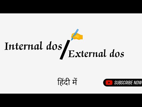 types of dos . internal and external commad . difference between them ...