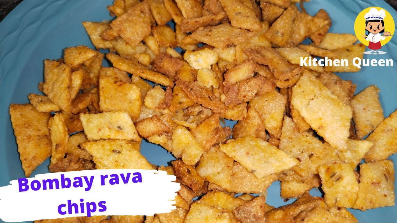 Tasty and Crispy Bombay rava Chips / sooji chips/by kitchen Queen - YouTube