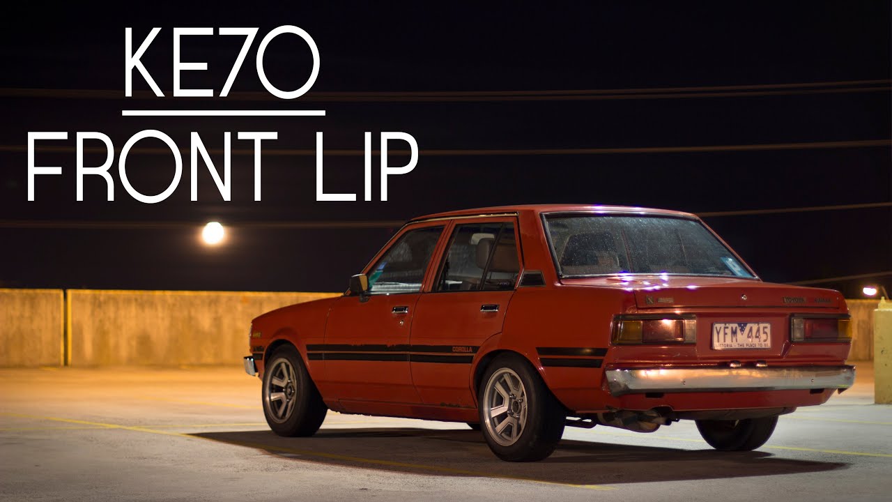 Ke70 Custom Moulded Front Lip Install - YouTube