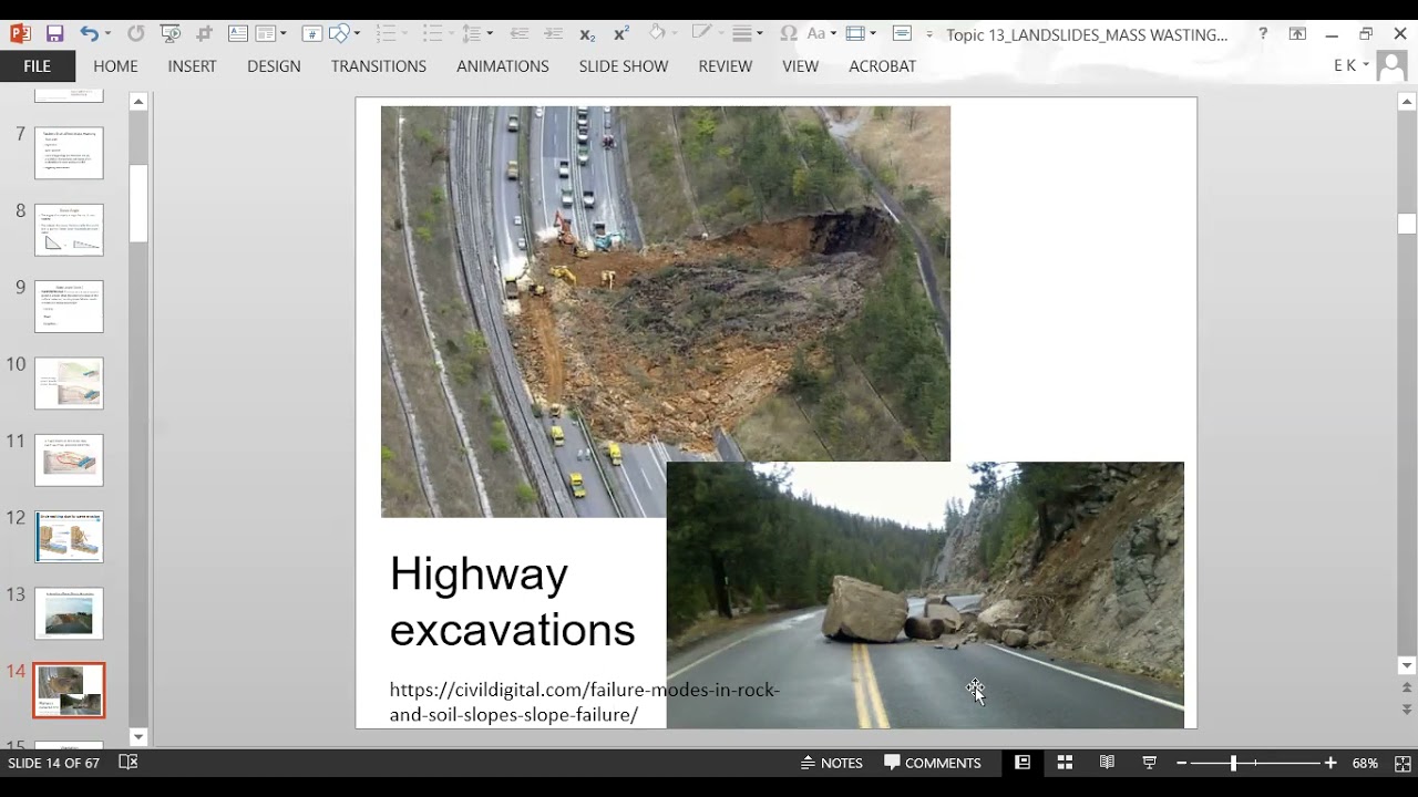 Lecture on Landslides mass wasting - YouTube