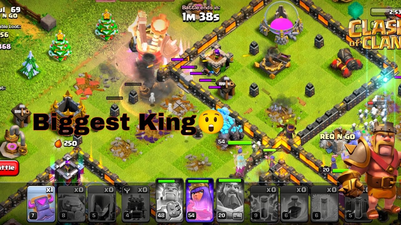 Biggest King in Clash of clans | Raul coc gaming pro| 😲 - YouTube