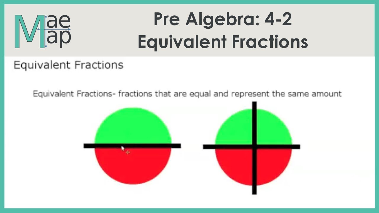 PreAlgebra 4 2 Equivalent Fractions YouTube PreAlgebra 4 2 Equivalent Fractions YouTube