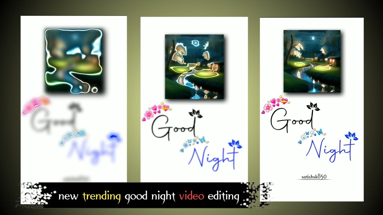 new Instagram trending good night stetus video editing😊 || trending ...
