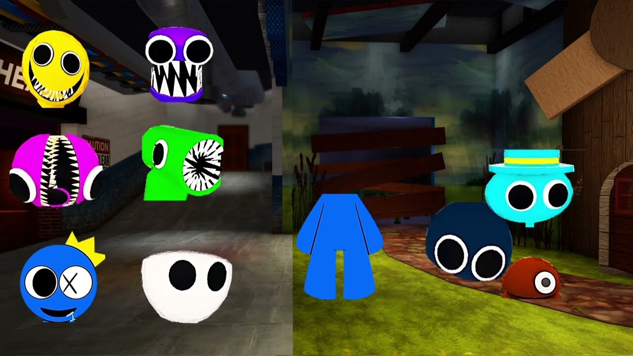 Can you Guess Wich Head of Blue | Rainbow friends - YouTube