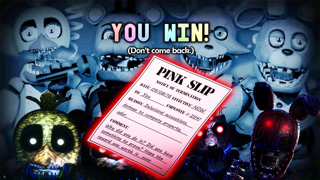 We Got A Pink Slip The Joy Of Creation Story Mode Basement