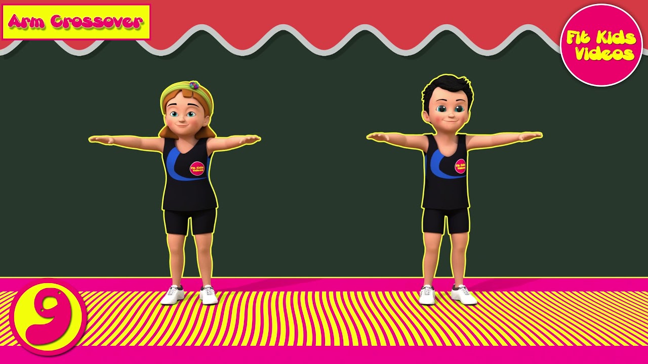 Exercise for Kids| Arm Crossover |3D Animation - YouTube