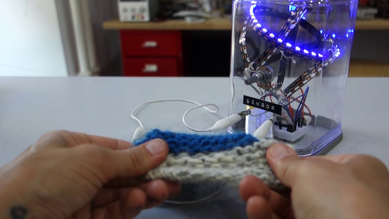 Textile LED Bot - YouTube