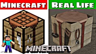 Minecraft Crafting Table Real Life