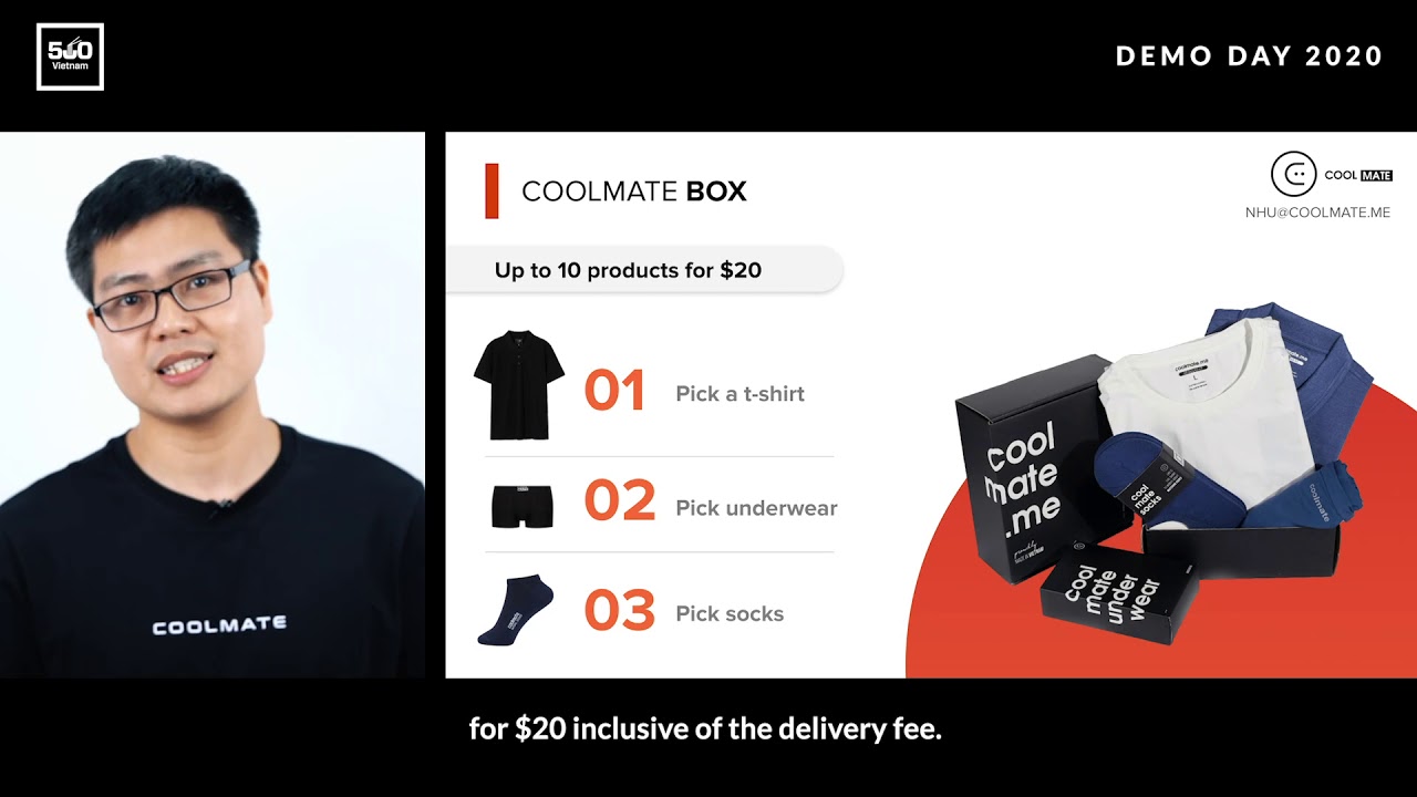 COOLMATE | 500 Startups Vietnam Demo Day 2020 | Nov 2020, HCMC - YouTube