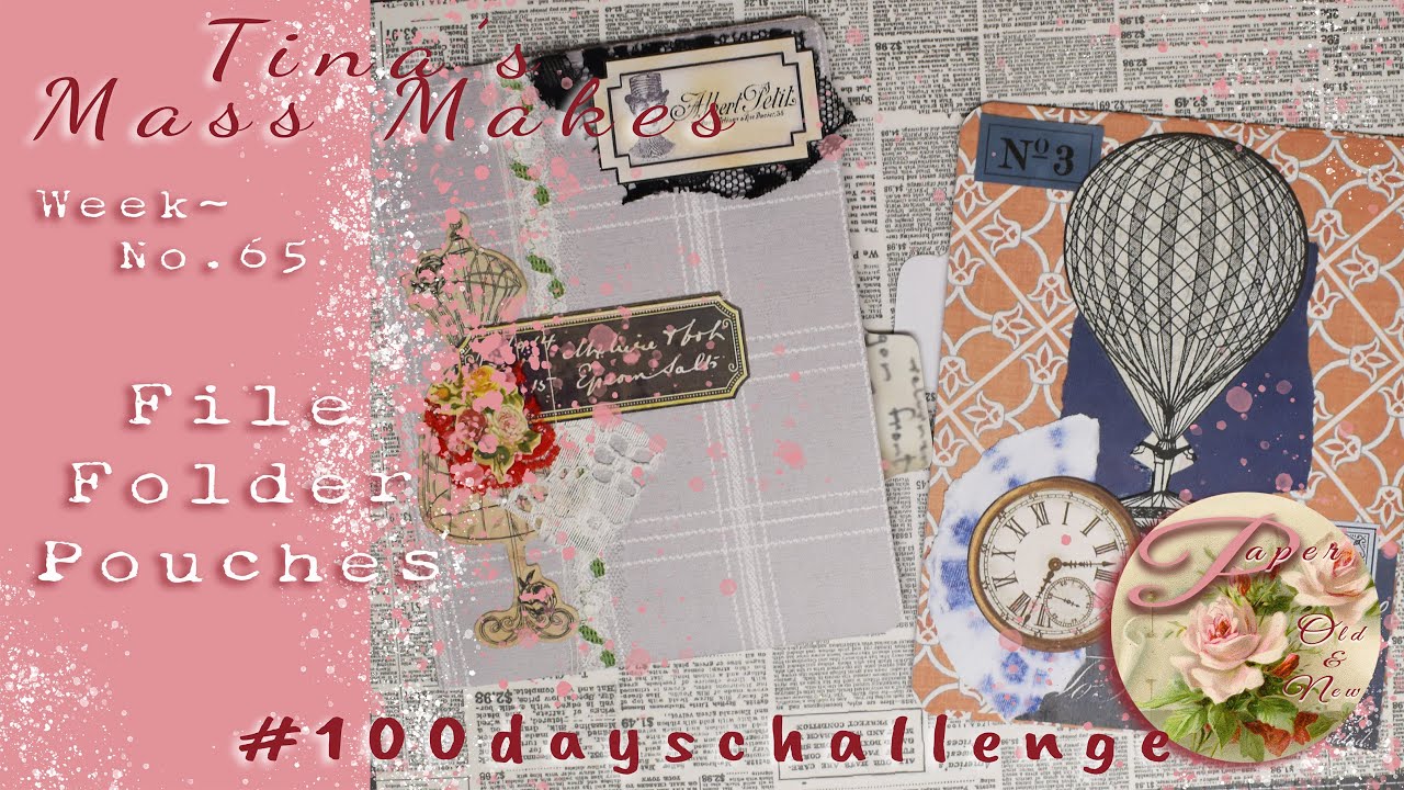 #100dayschallenge ~ Day 65: File Folder Pouches - YouTube