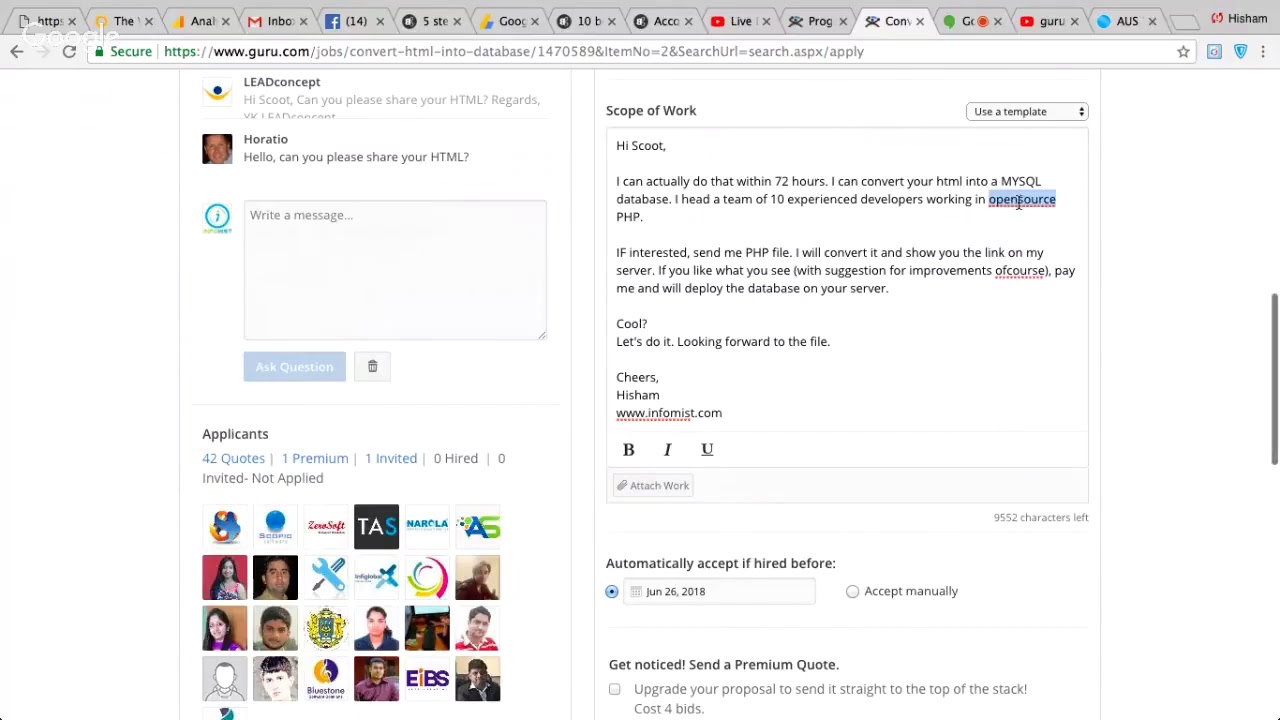 guru.com live bidding - YouTube
