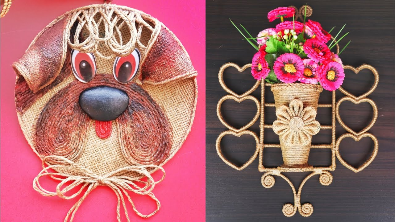 How to make beautiful Jute Crafts for your home decoration | Easy DIY ...