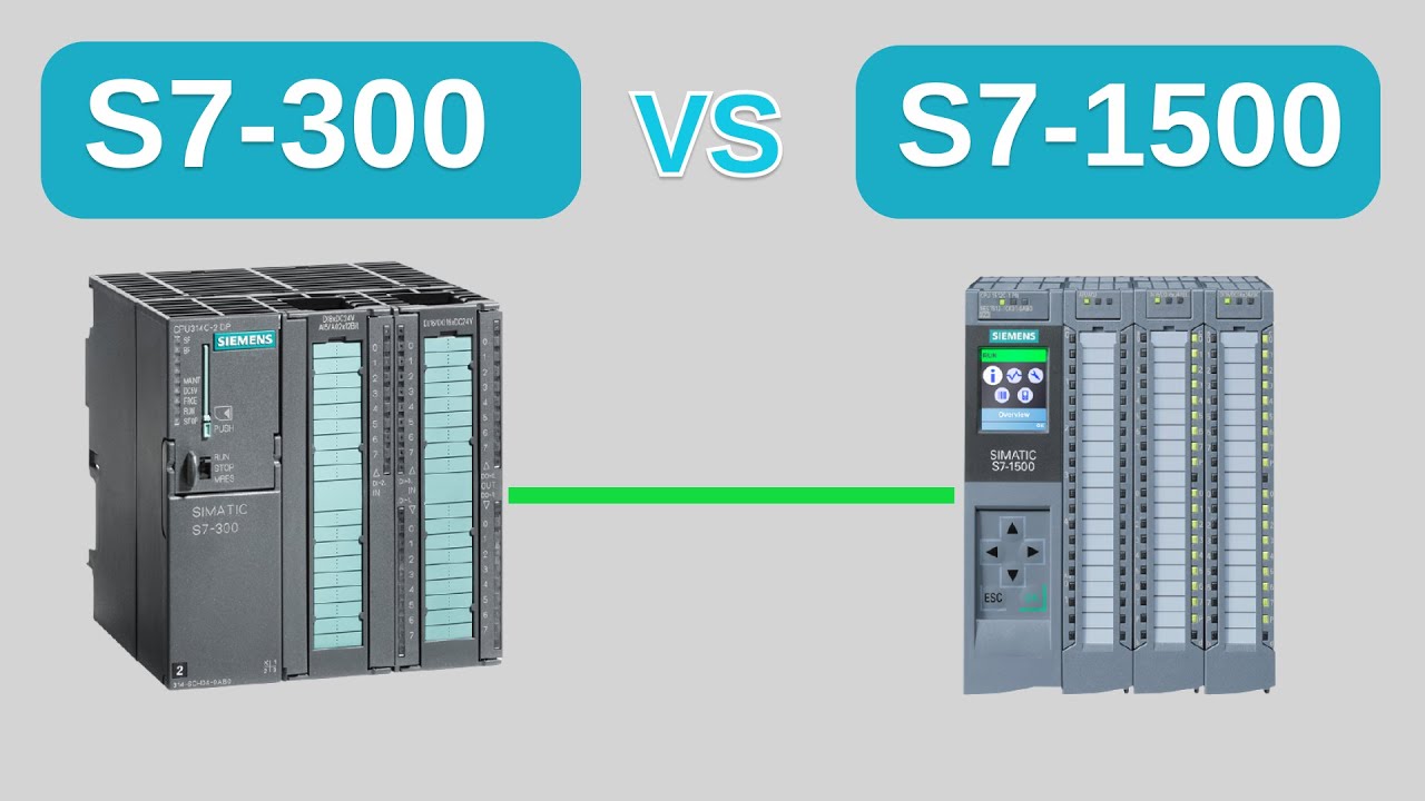Diferencia entre los Autómatas SIMATIC S7-300 Y S7-1500 - YouTube