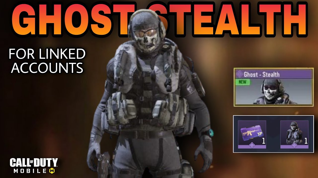 COD MOBILE GHOST STEALTH FREE SKIN FOR LINKED ACCOUNT | CALL OF DUTY ...