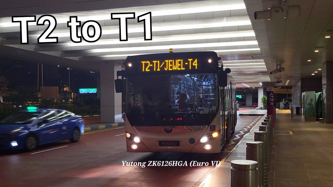PD605U - CAG Shuttle Service T2/MRT to T1 [Yutong ZK6126HGA (Euro VI)] - YouTube