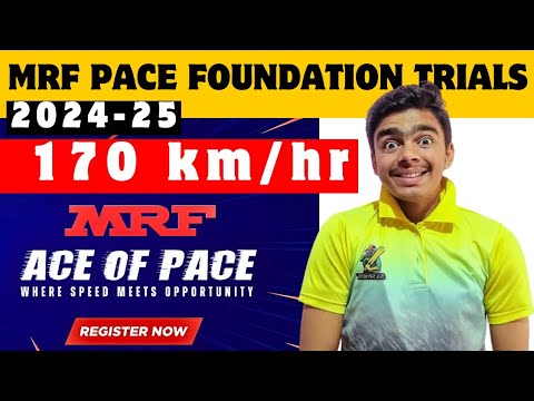 MRF PACE FOUNDATION TRIALS 2024-25 | mrf pace foundation bowling | mrf ...