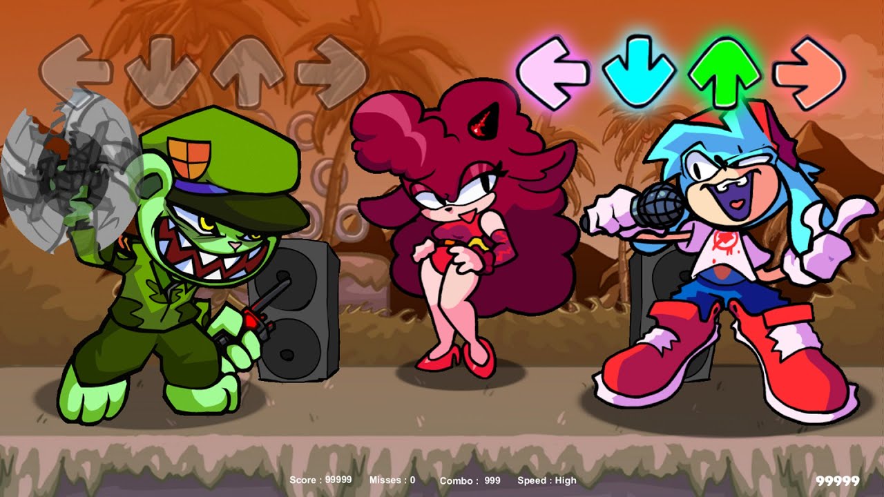 Friday Night Funkin' - Flippy Vs. BF Sonic (FNF Mods) - YouTube