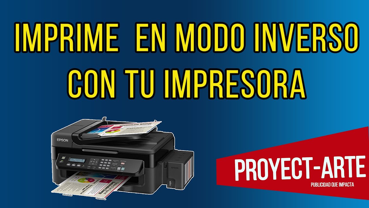 IMPRIMIR EN MODO INVERSO - YouTube