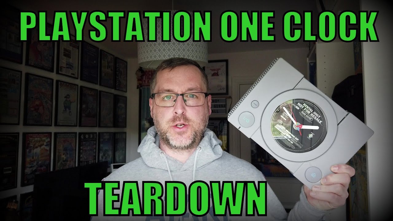 Sony Playstation 1 PS1 Clock My Design Teardown - YouTube