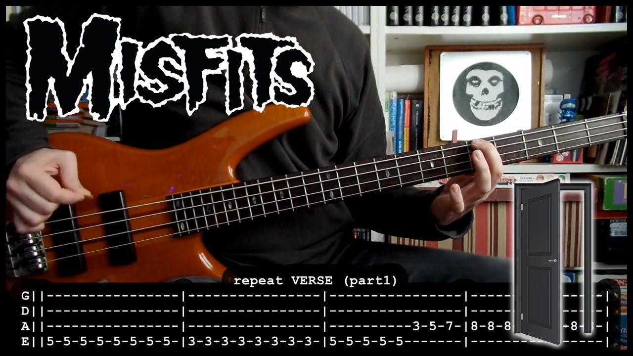 MISFITS - In the doorway (BASS cover with TABS) [lyrics + PDF] - YouTube