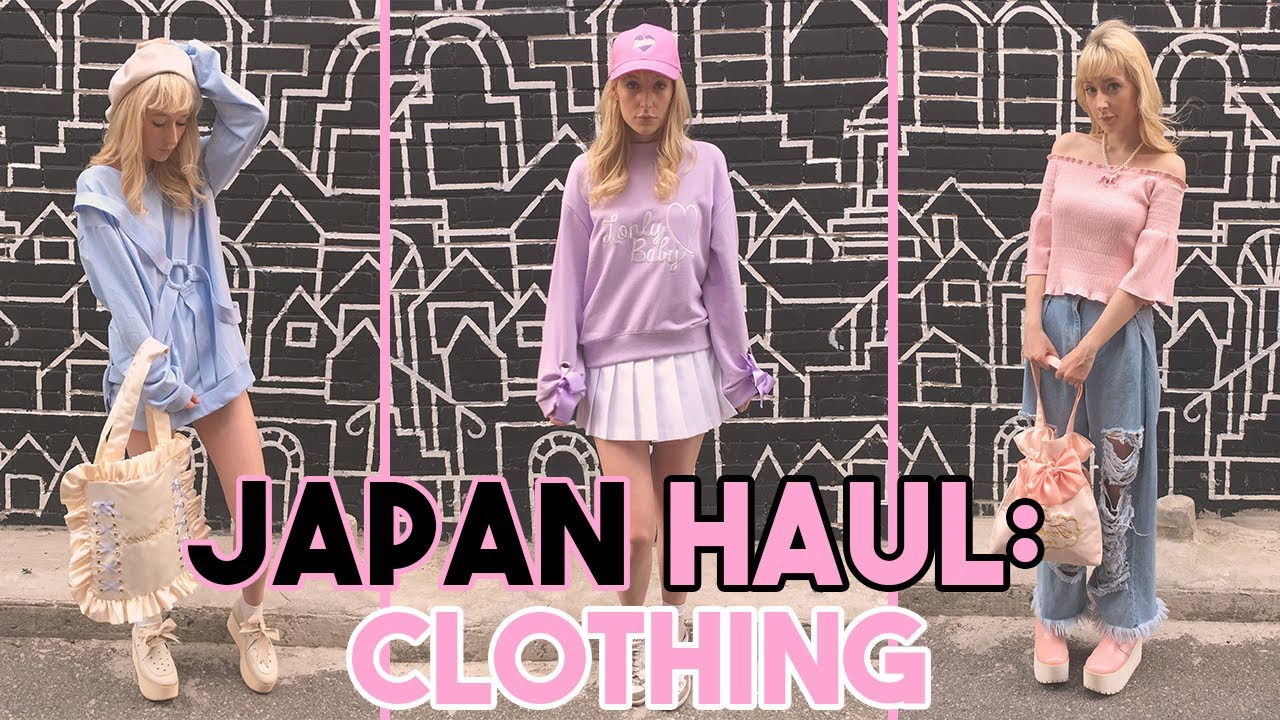 JAPAN CLOTHING HAUL ♡ - YouTube