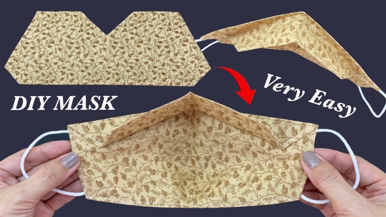 New 3D Cute Mask Making Ideas! Diy Breathable Face Mask No Fog On ...