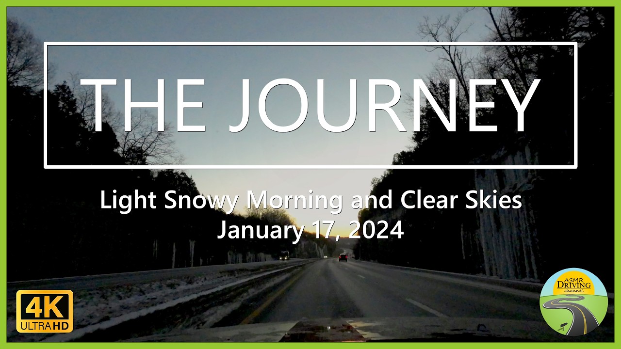 Light Snowy Morning and Clear Skies - January 17, 2024 - YouTube